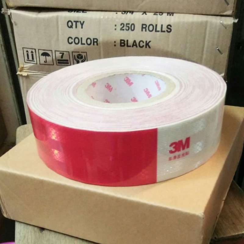 Promo Sticker Reflective Prismatic 3m-scotlet Merah Putih Cna Diskon 23 ...