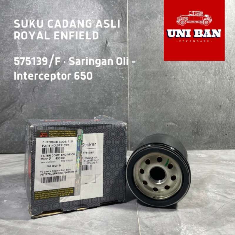 Promo Saringan Oli / Oil Filter - Royal Enfield Interceptor 650 ( Asli ...
