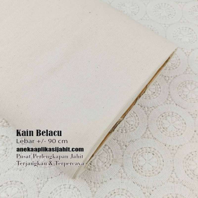 Jual 1 Meter Kain Blacu Belacu Putih Tebal Rapat Lebar +/- 90 Cm Di ...