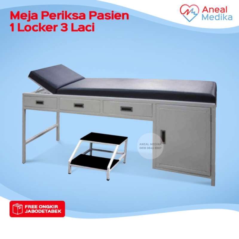 Promo Meja Periksa Pasien 1 Locker 3 Laci - Ranjang Periksa Pasien ...