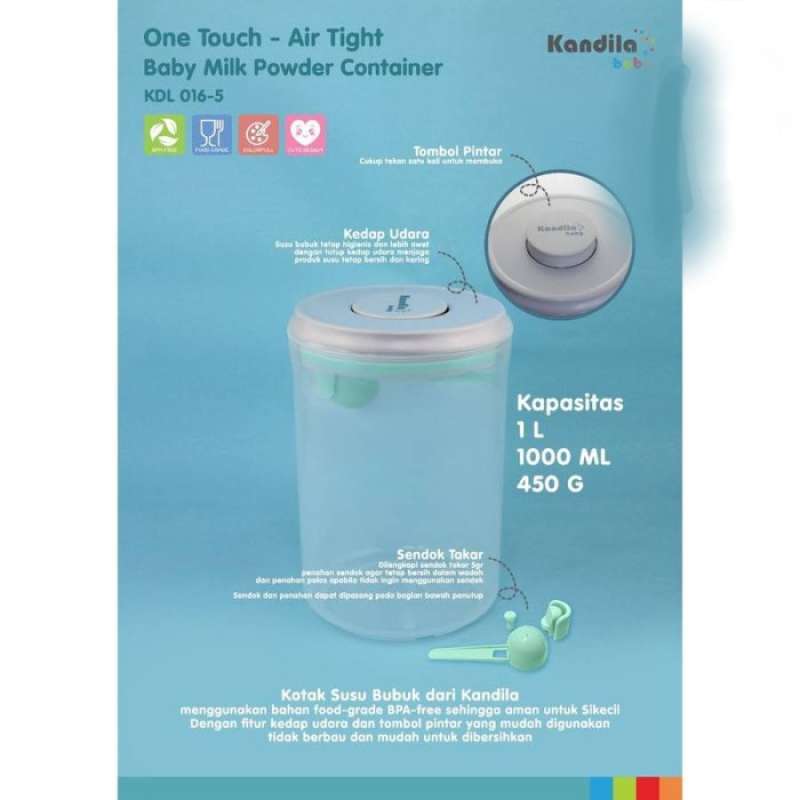 Jual Kandila Baby One Touch Milk Powder Container Tempat Kotak Susu ...