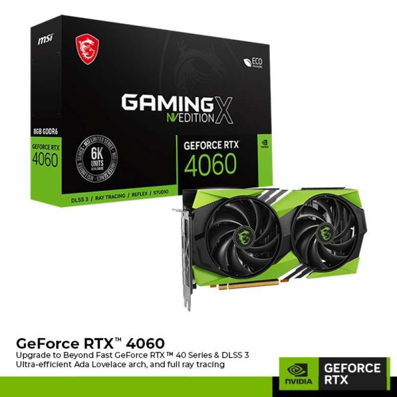 Jual Vga Card Msi Geforce Rtx 4060 Gaming X Nv Edition 8g - 8gb Gddr6 ...