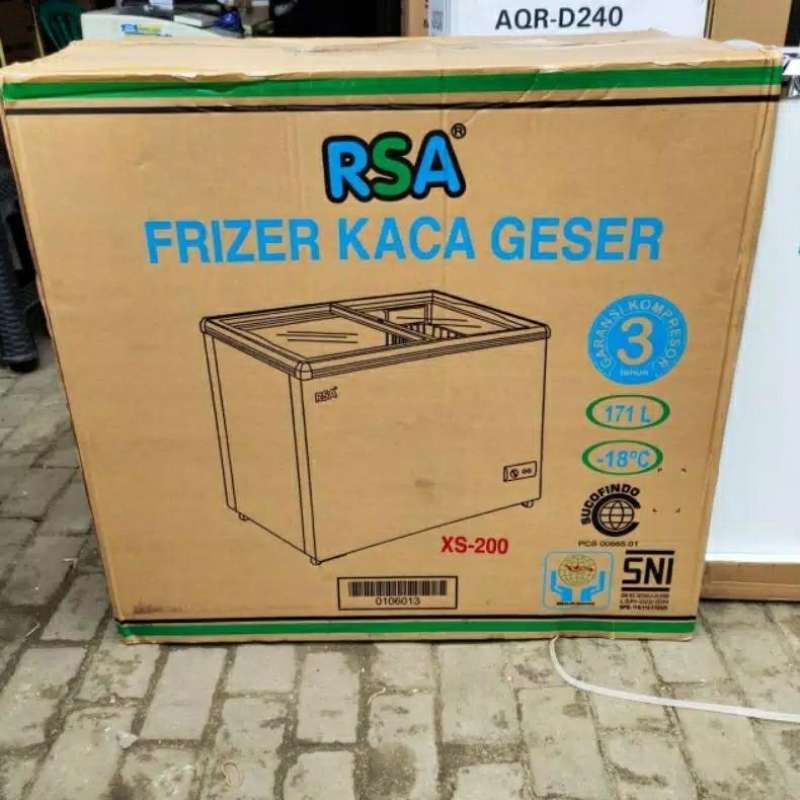 Jual Chest Freezer Sliding Kaca Rsa 200 Liter Xs 200 Di Seller Lentera ...