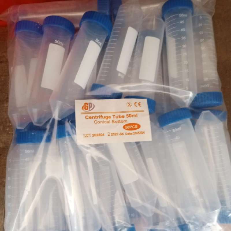 Jual Falcon Tube 50ml / Conical Bottom Centrifuge Tube 50ml - Gp Di ...