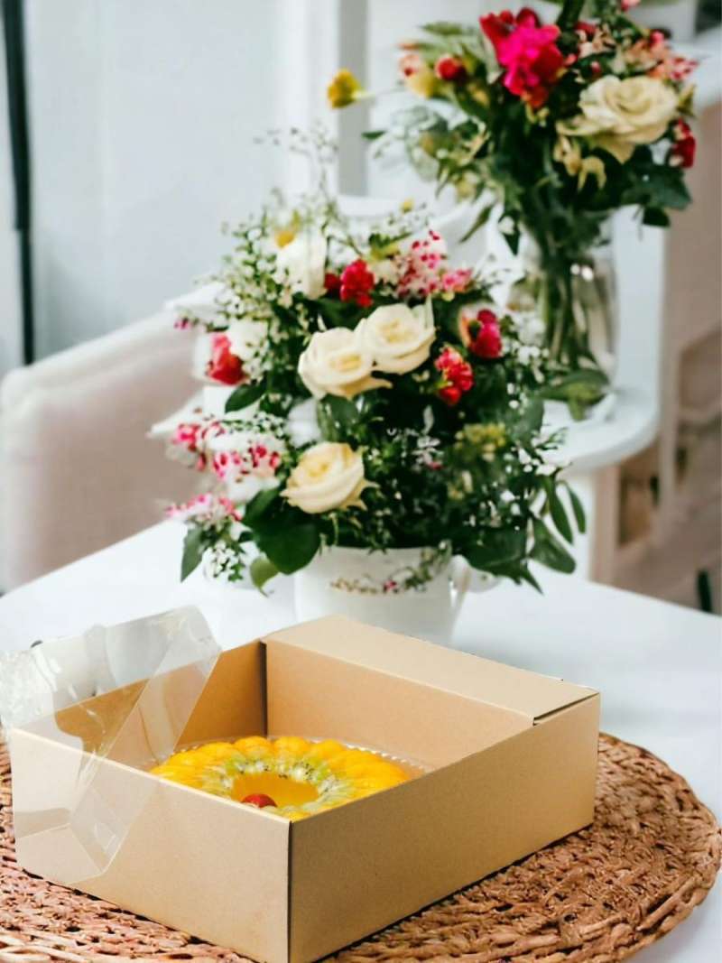 Jual Dus Box Pudding Packaging Kotak Kue Puding Sekat Window Mika Di ...