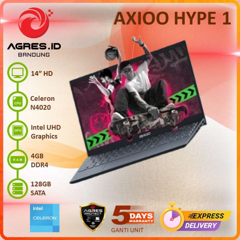 Jual Axioo Hype 1 N4020 4gb 128gb 14 Tn - Grey Di Seller Agres Id ...