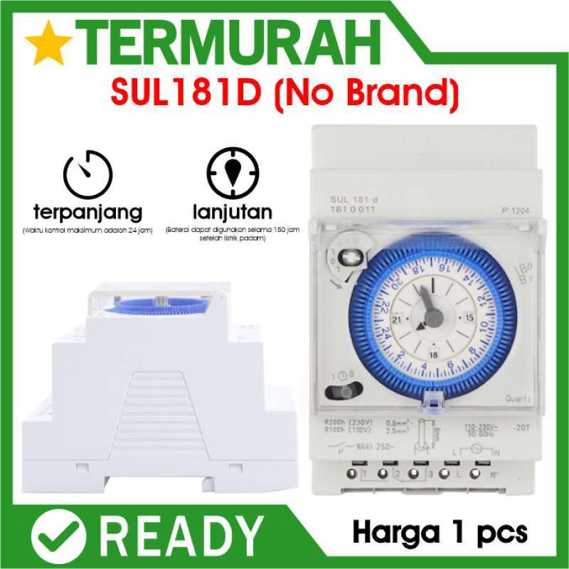 Promo Timer Analog Sul181d 24jam Sul 181 D Standard Bkn Theben Switch