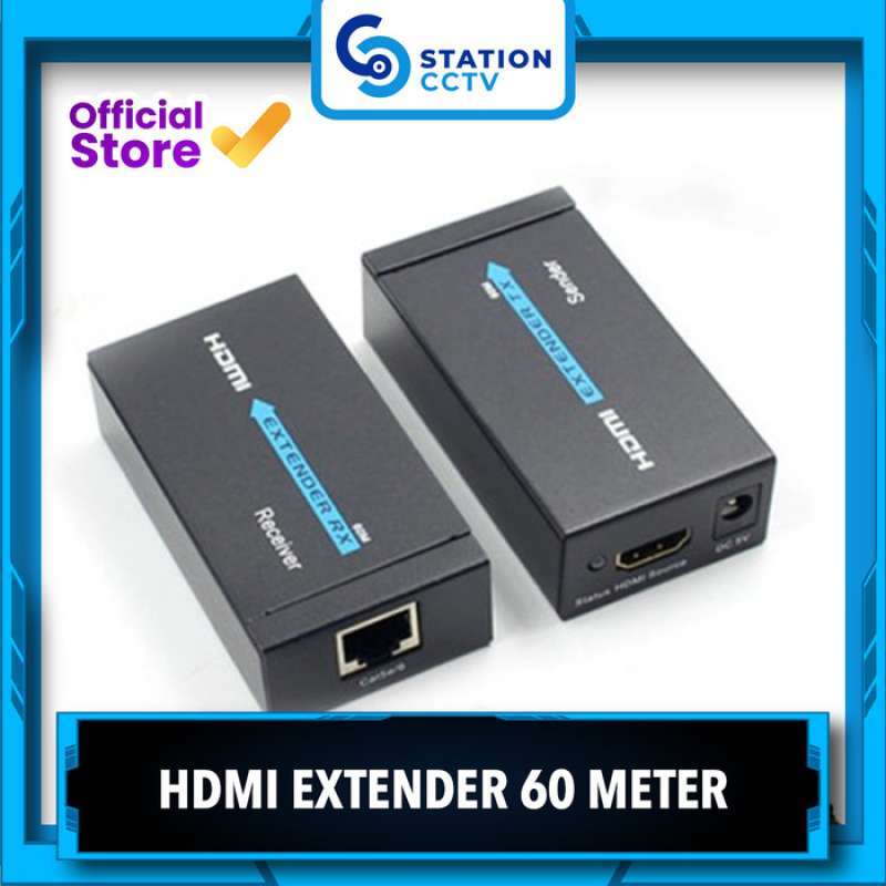 Jual Hdmi Extender 60m Over Tcp Ip Rj45 Cat5 Cat6 Network Support 1080p ...