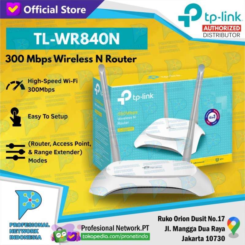 Jual Tp-link Tl-wr840n 300mbps Wireless N Router Di Seller Velvet Store ...