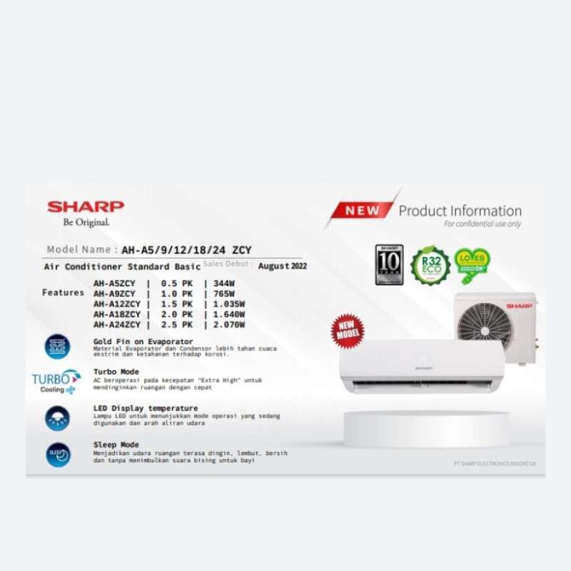 Promo Ac Sharp Ah - A 9 Zcyn Ac 1pk Harga Ah - 9 Zzcyn + Pasang ...