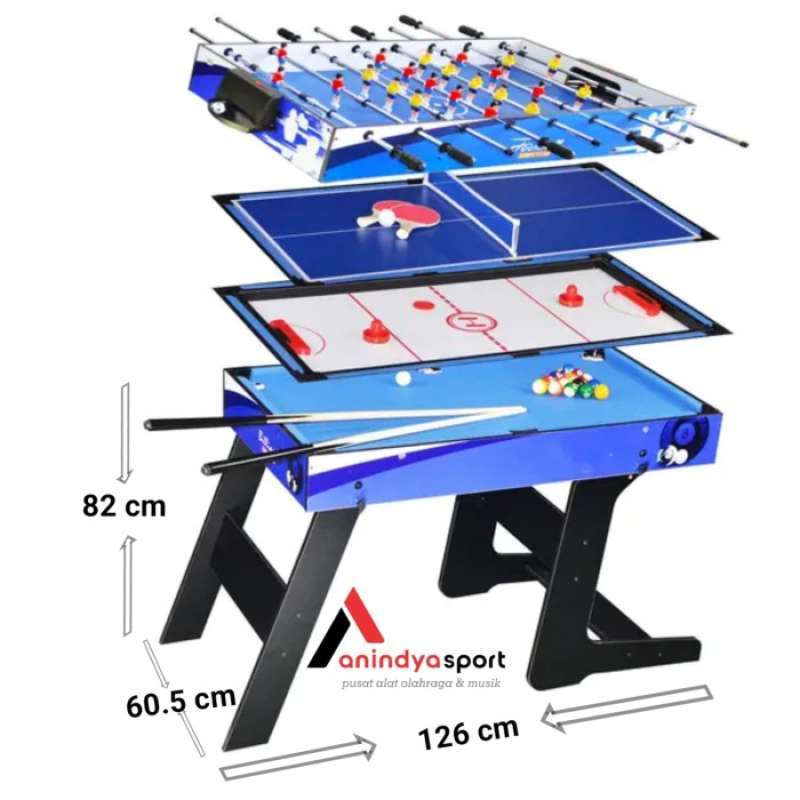 Jual Meja Foosball 4 In 1 Multi Game Table Billiard/hockey/ Pingpong Di ...