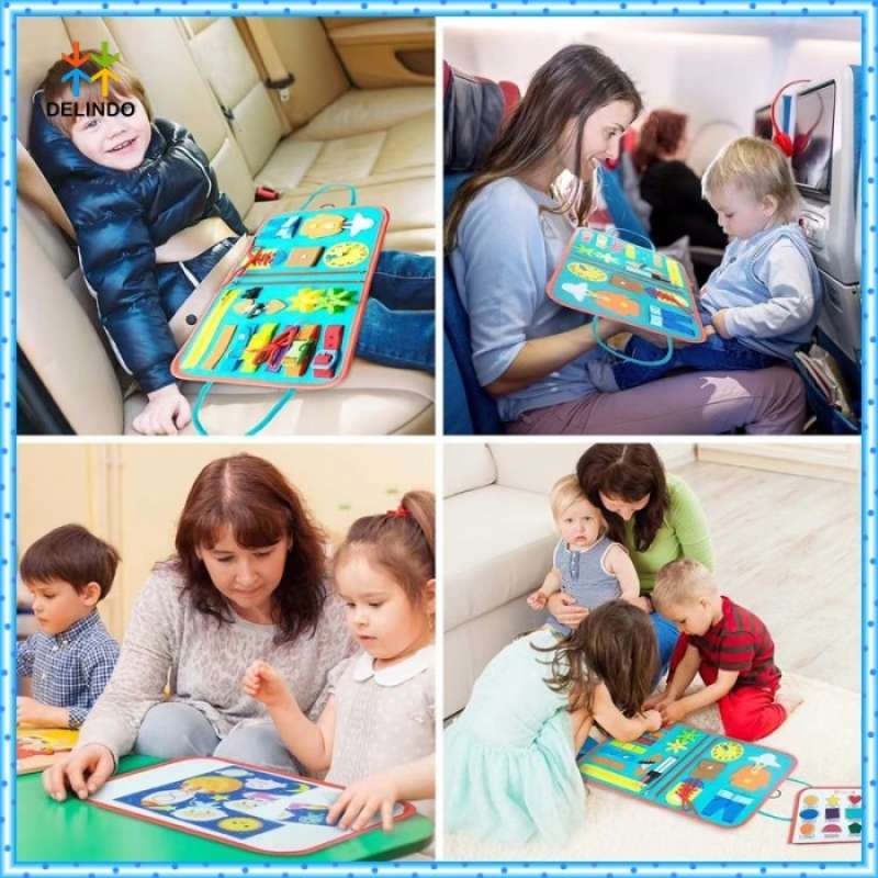 Jual Mainan Busy Board Montessori Edukasi Sensor Motorik Anak Preschool ...