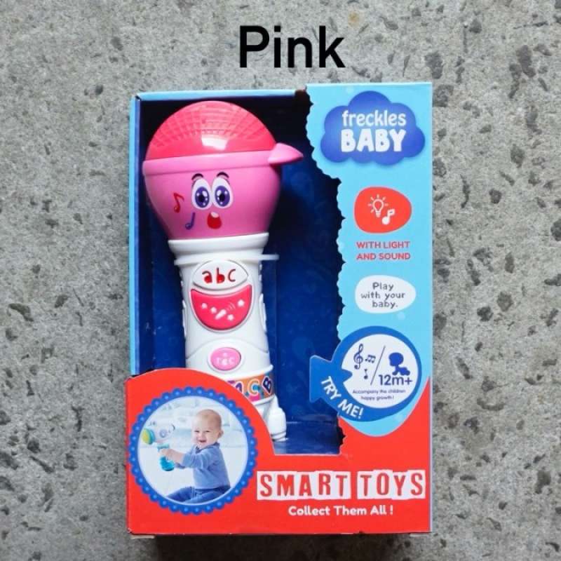 Jual Freckles Baby Smart Toys Microphone Bisa Rekam Suara Mainan Mic ...
