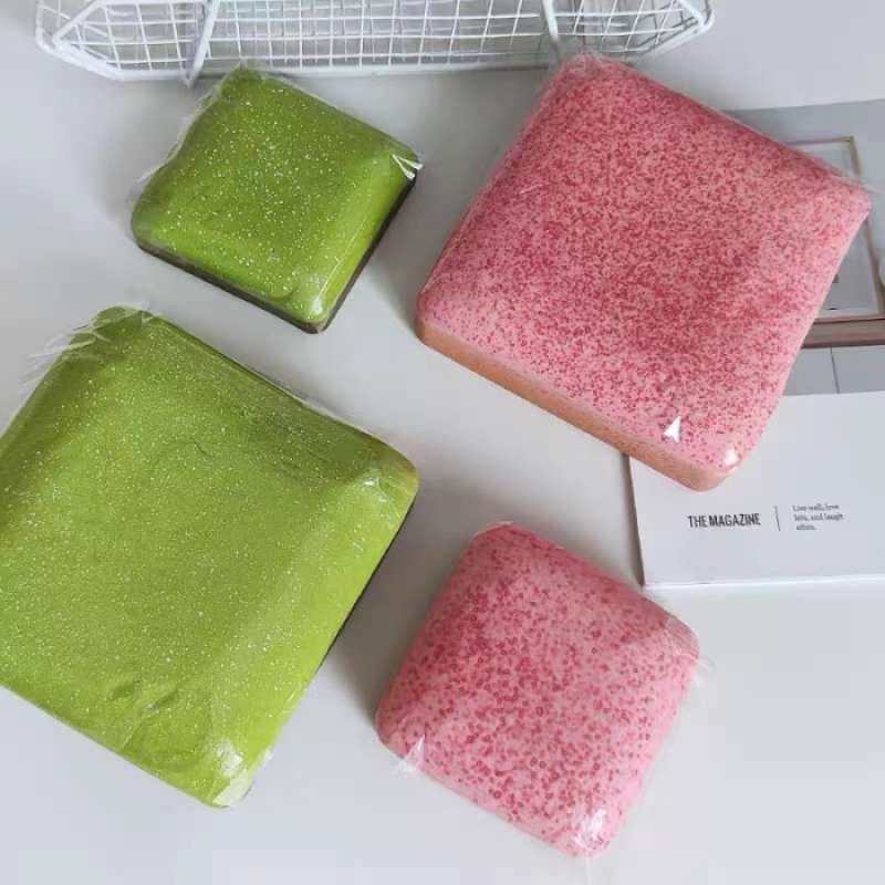 Jual [ Ready ] Squishy Jumbo Mousse Cotton Toast Viral Super Slow ...