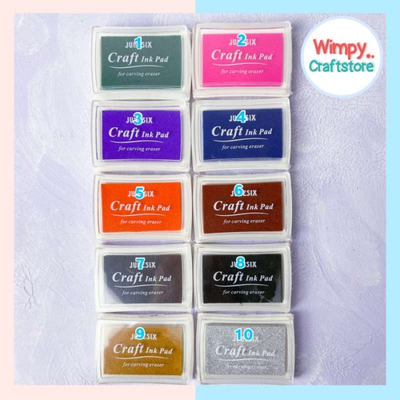 Jual Bantalan Tinta Stempel Refill Isi Stampel Cap Jari Stamp Ink Pad ...