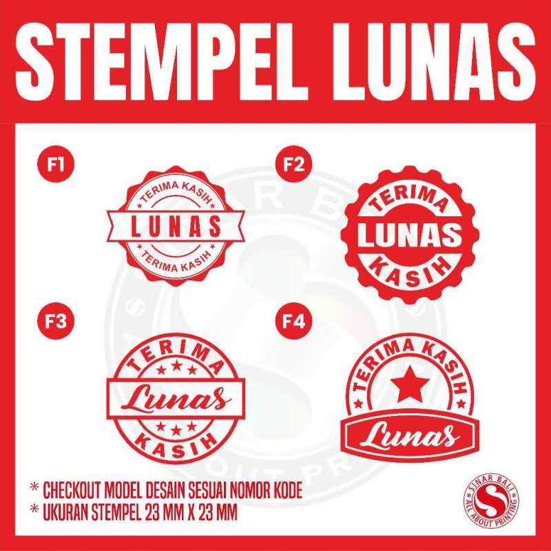 Jual Termurah!!! Stempel Lunas | Stempel Lunas Dan Tanggal | Stample ...