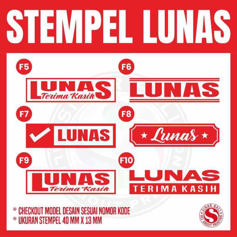 Jual Termurah!!! Stempel Lunas | Stempel Lunas Dan Tanggal | Stample ...