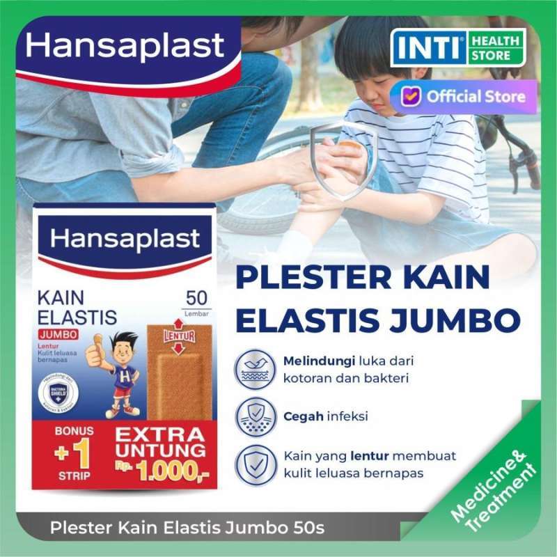 Jual Hansaplast | Plester Kain Elastis Jumbo 50s | Plester Luka ... Jual Hansaplast | Plester Kain Elastis Jumbo 50s | Plester Luka ...