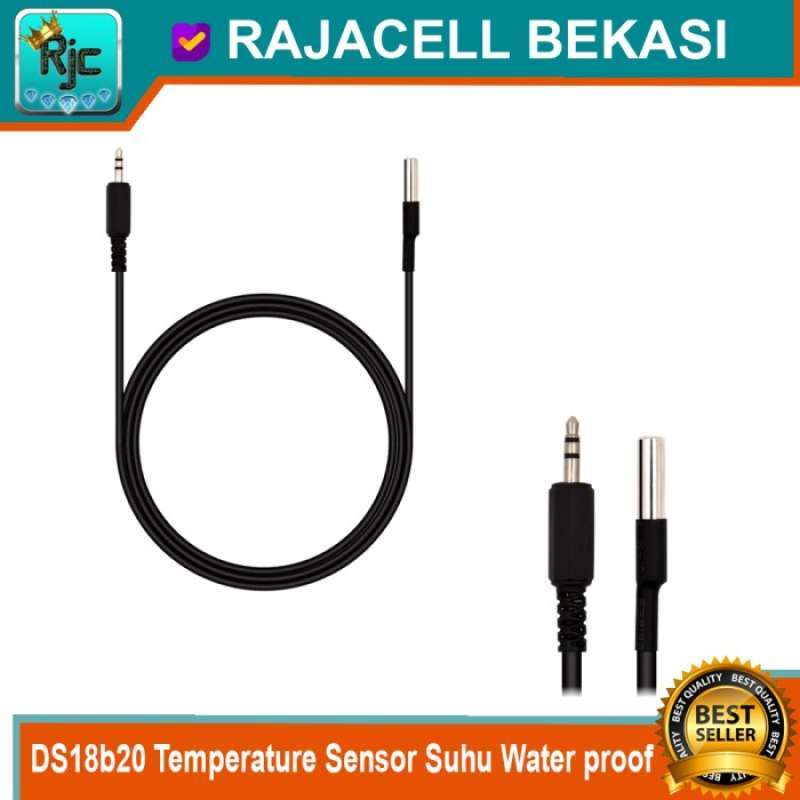 Promo Dallas Ds18b20 Temperature Sensor Suhu Water Proof + Jack 3.5mm ...