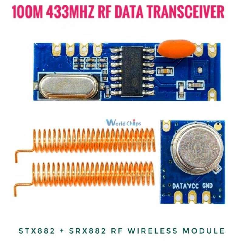 Promo 100m 433mhz Rf Wireless Data Transceiver Module Stx882 Srx882 ...