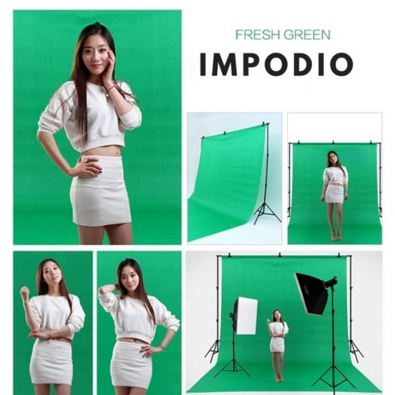 Jual Greenscreen Kain Hijau Impodio Profesional Studio Grade - Lebar 3m ...