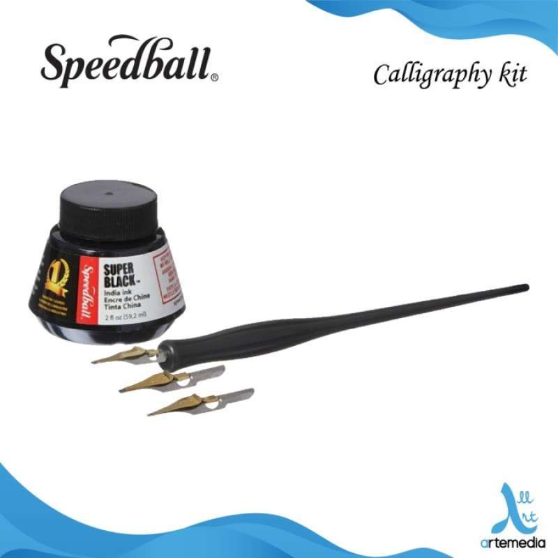Jual Speedball Calligraphy Lettering Kit Set Pulpen Kaligrafi Dan Tinta ...