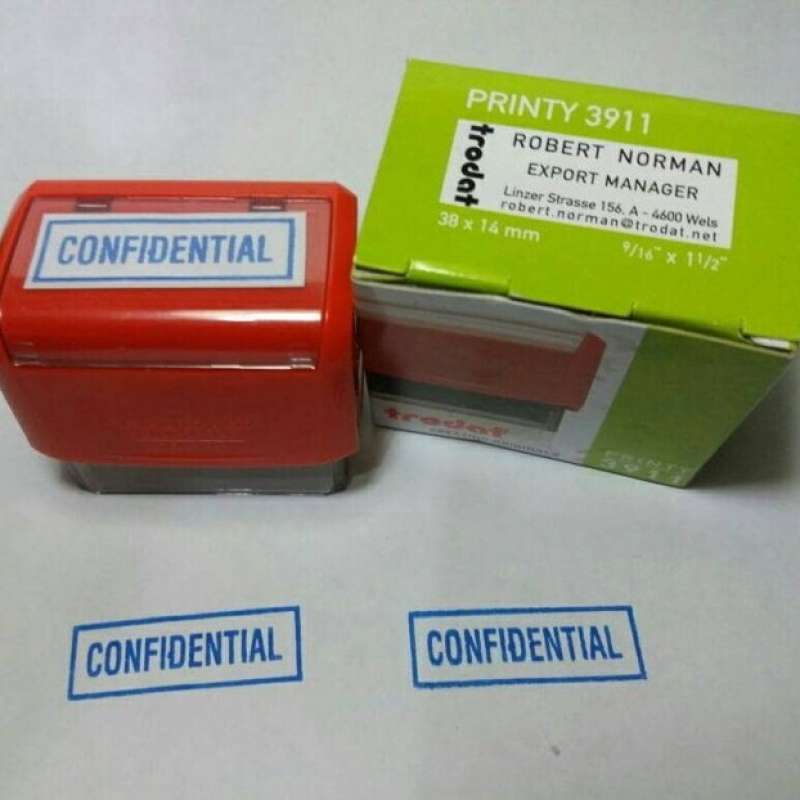 Jual Stempel Warna Otomatis Custom Design Nama - Trodat Printy 3911 - Tanpa Tinta Di Seller ...