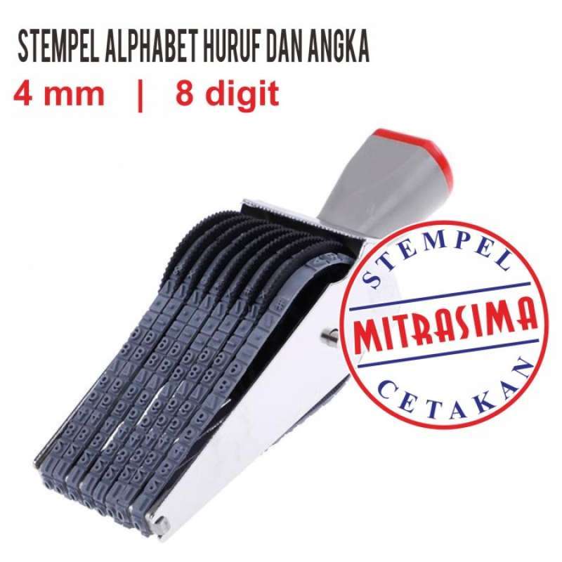 Jual Stempel Serbaguna Alphabet ( Angka Dan Huruf ) Sistem Diputar Di ...