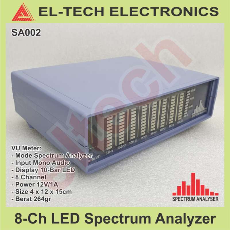 Jual Vu Meter Display Audio Monitor Spectrum Analyzer Graphic Led ...