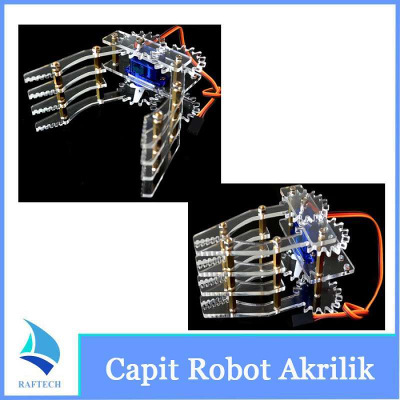 Jual Mechanical Claw Grabber Gripper Steering Gear Arm Jari Capit Robot ...