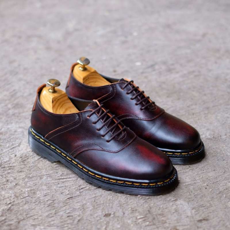 Promo Sepatu Boots Pria Kulit Azcost Edward Burgundy O.r.ig.in.al ...