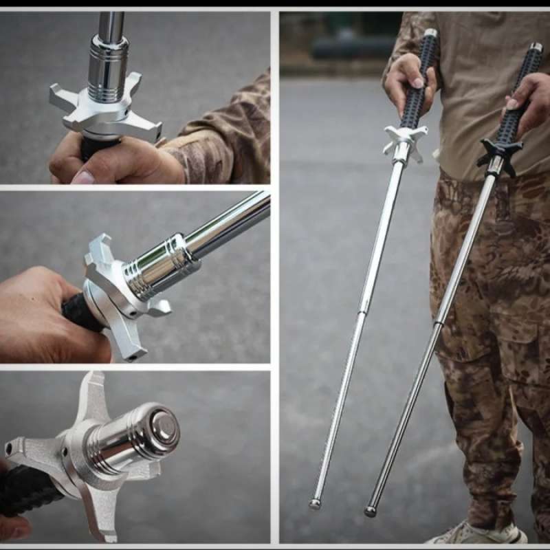 Jual Terpanjang 1 Meter Baton Stik Police Stick Tongkat Pemukul Tni ...