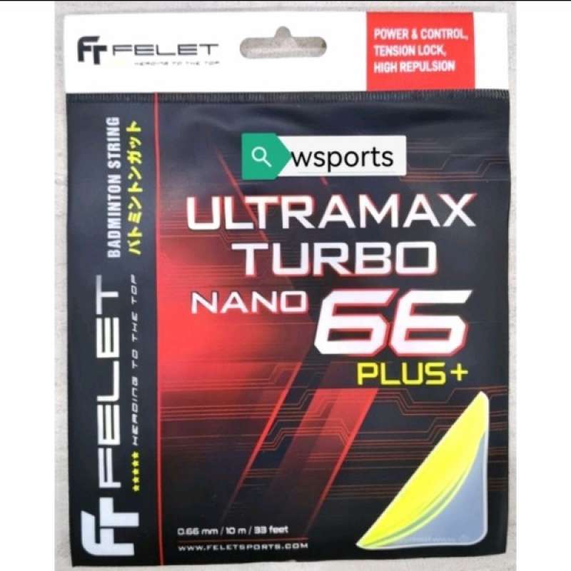 Jual Senar Badminton Felet Ultramax Turbo 66 Original - Hitam Di Seller Kingyo - Cengkareng ...