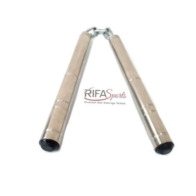 Jual Double Stick Besi Silver / Double Stick Besi / Nunchaku Besi Di ...
