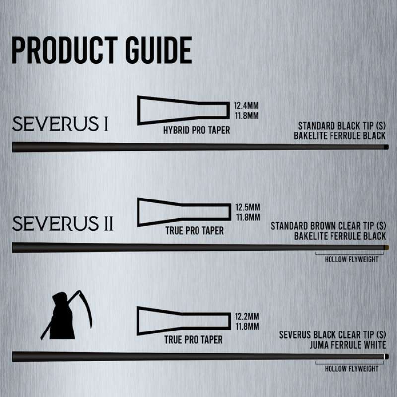 Jual Severus Reaper Joint Wavy Carbon Shaft Stik Billiard Mezz Predator ...