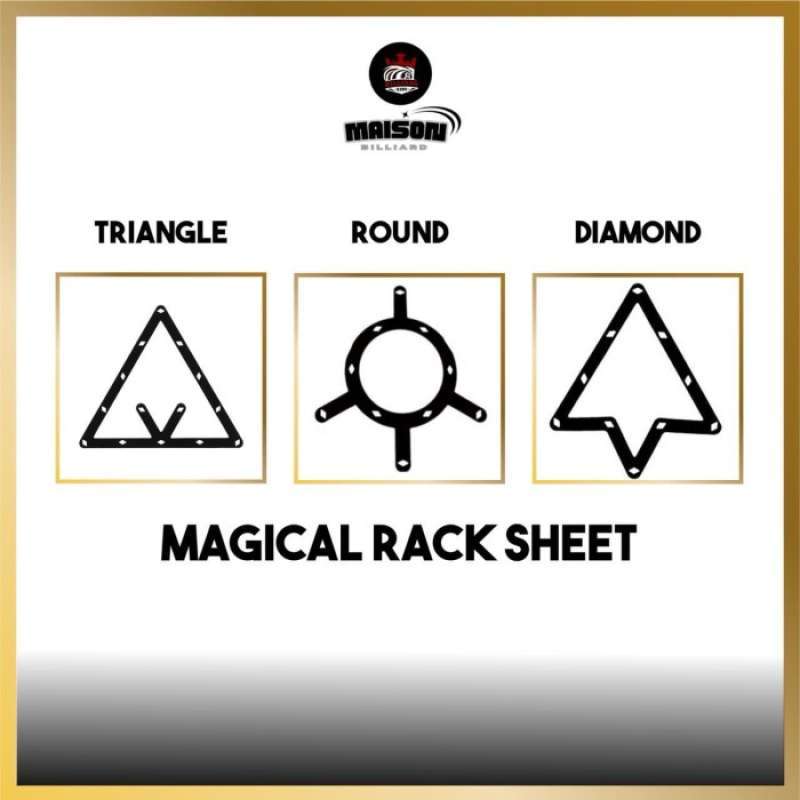 Jual Magic Rack Billiard - Triangle Magic Rack Billiard 1 Set Isi 6 Pcs ...