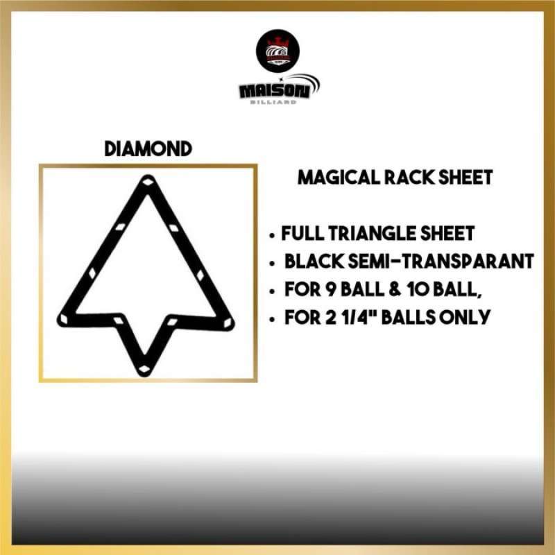 Jual Magic Rack Billiard - Triangle Magic Rack Billiard 1 Set Isi 6 Pcs ...