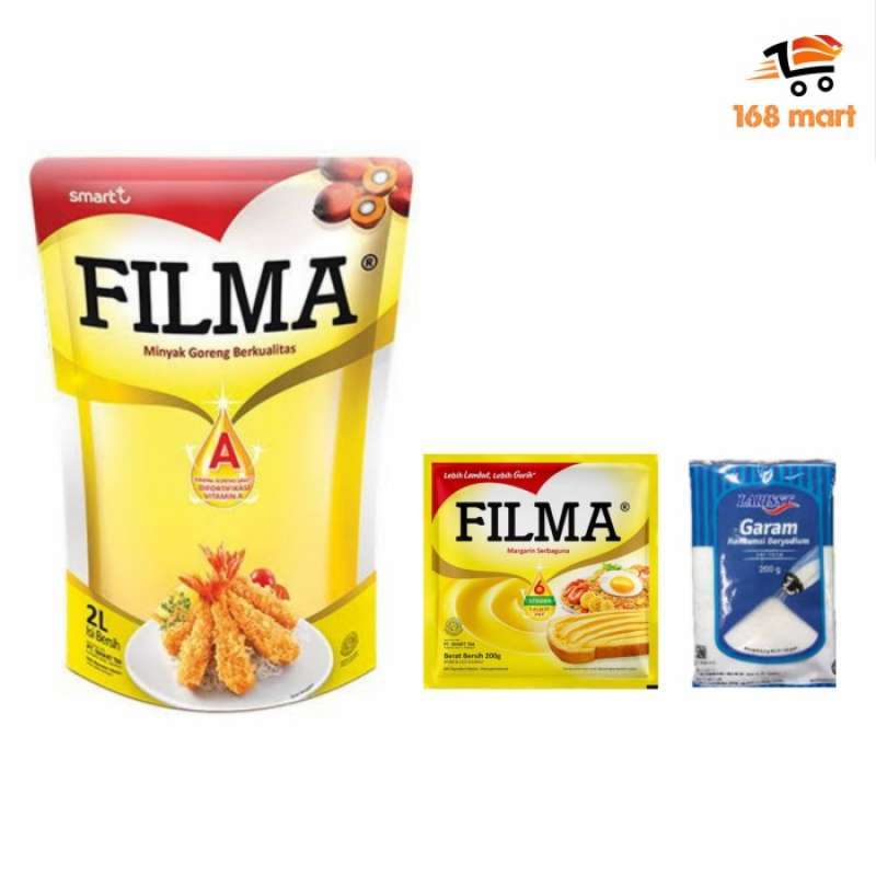 Promo Margarine Filma 200g + Garam Larisst 200g + Filma 2l Diskon 23% Di Seller Hikari Storee ...