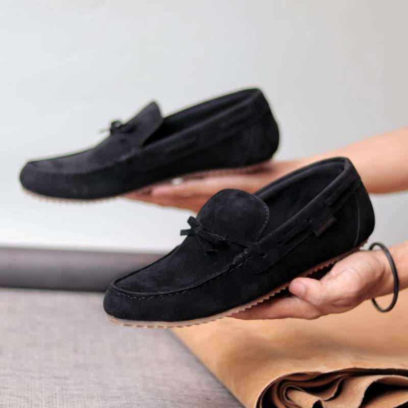 Promo Wolf Sepatu Kasual Sepatu Slip On Pria Kulit Suede Pu Leather ...