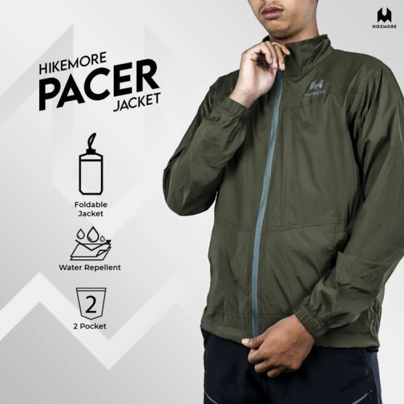 Jual Jaket Lipat Running Pria Wanita Gym Sepeda Hikemore Pacer Terbaru ...