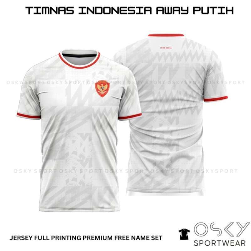 Jual Baju Bola Jersey Timnas Indonesia 2024-2025 Full Printing Premium - Xxl Anak (putih) Di ...