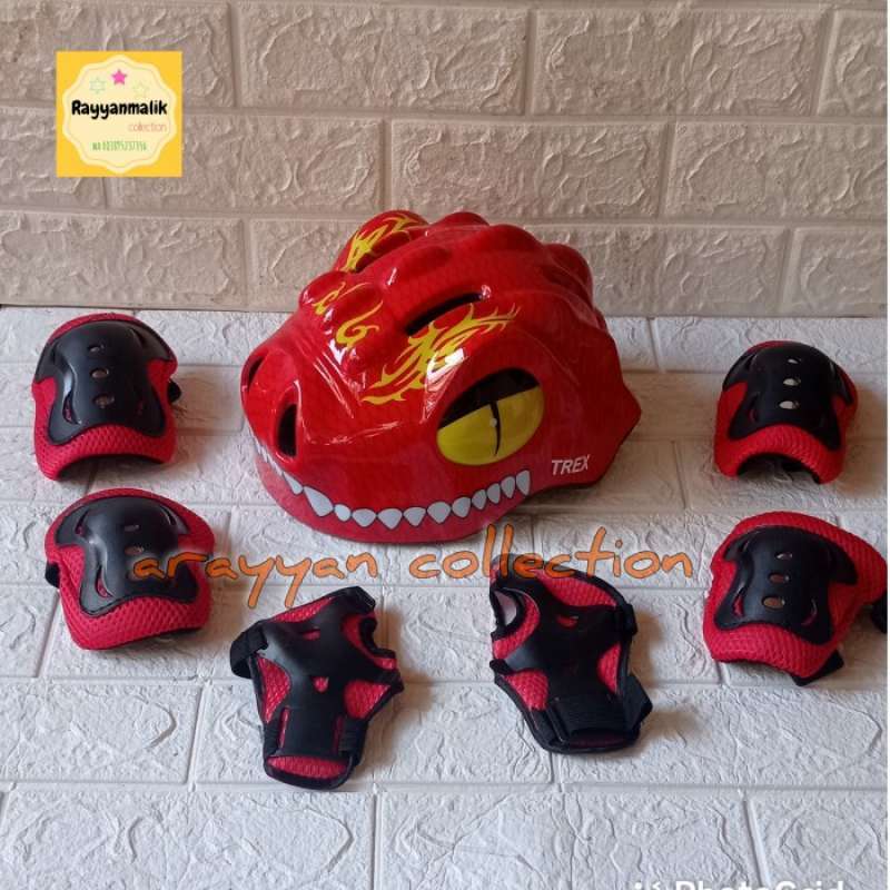 Jual Satu Set Helm Sepeda/sepatu Roda Anak Karakter Lengkap - Ungu Di ...
