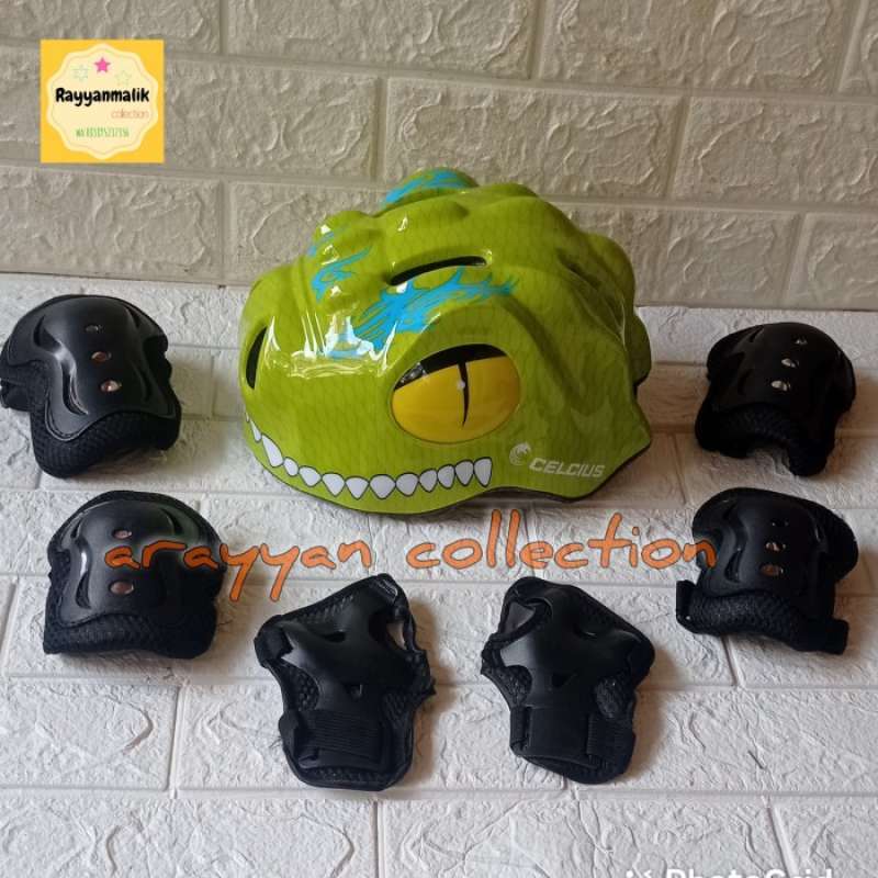 Jual Satu Set Helm Sepeda/sepatu Roda Anak Karakter Lengkap - Ungu Di ...