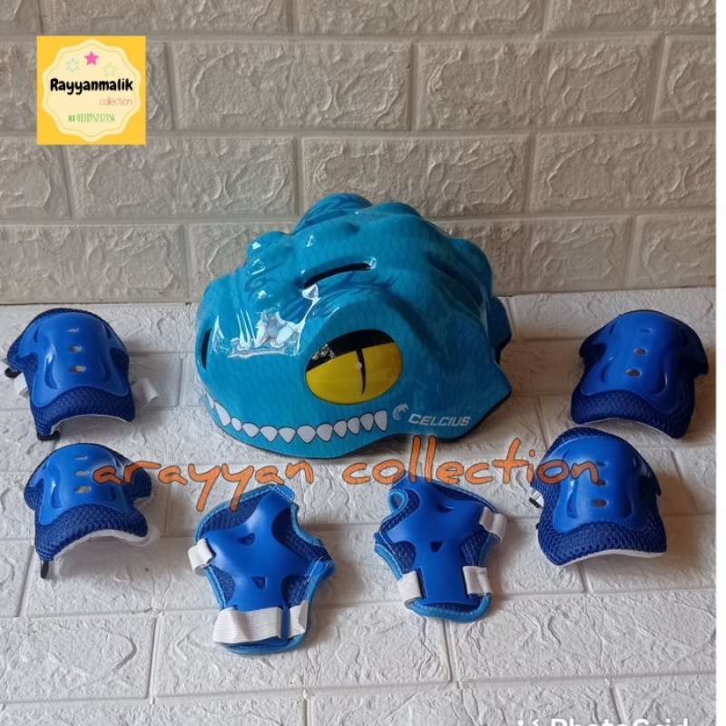 Jual Satu Set Helm Sepeda/sepatu Roda Anak Karakter Lengkap - Ungu Di ...