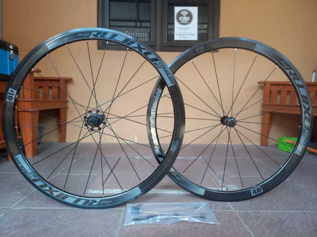 Jual Rujixu Pro Race Wheelset 700c Rim Brake 30mm 40mm High Flange Hub ...