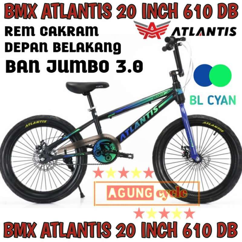 Jual Sepeda Bmx Atlantis 20 Inch 610 Cakram Ban Jumbo Besar 3.0 Anak ...