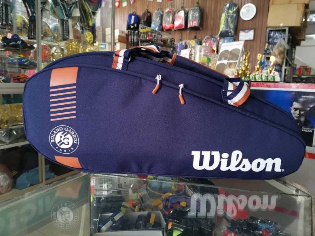 Jual Tas Tenis Tennis Roland Garros Blue Navy Clay Team 6 Raket Pack ...