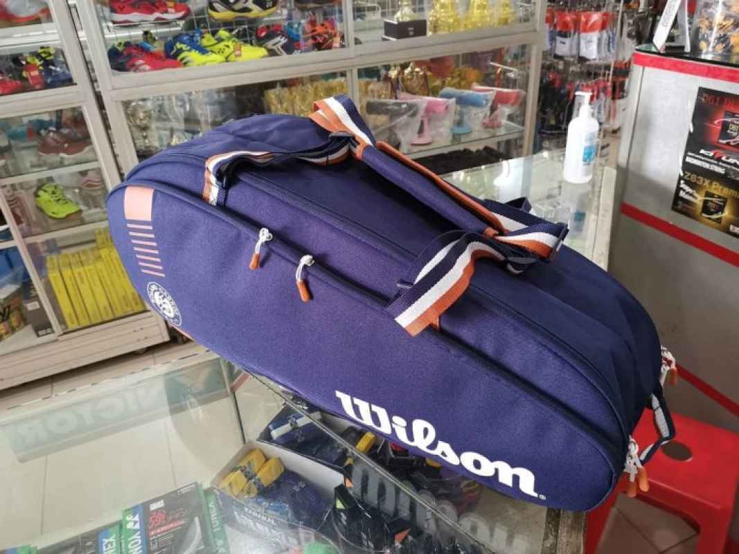 Jual Tas Tenis Tennis Roland Garros Blue Navy Clay Team 6 Raket Pack ...
