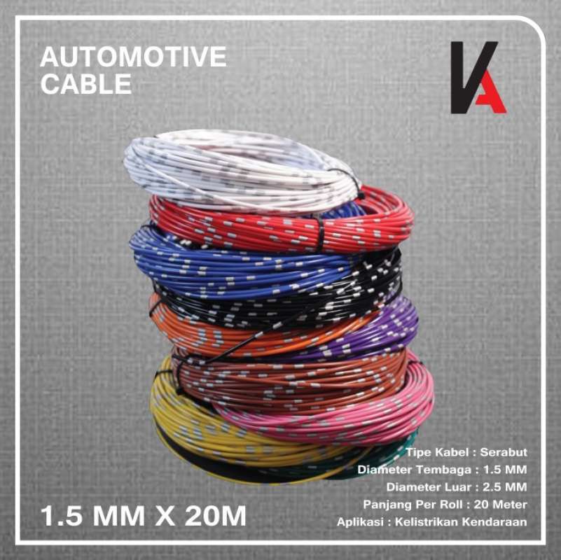 Jual Automotive Cable Kabel Otomotif Avss 1.5mm Avss 1.5 Mm Avss 1,5 Mm ...