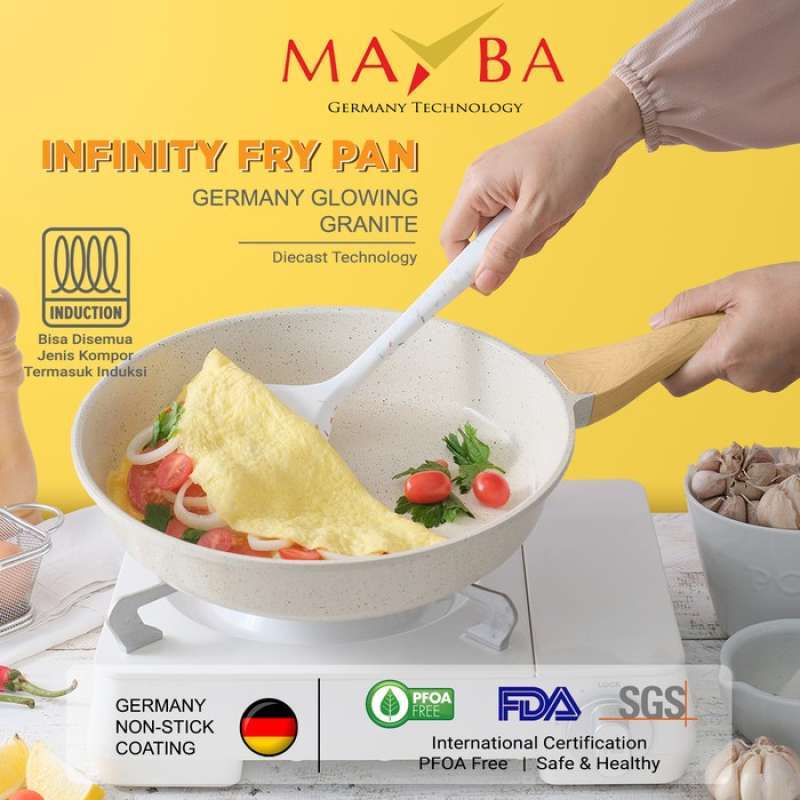 Promo Panci Infinity Mayba Set 3 In 1 Casserole + Wok + Frypan Glow ...